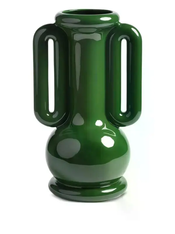 &K AMSTERDAM Amfora Side-handles Vase - Green