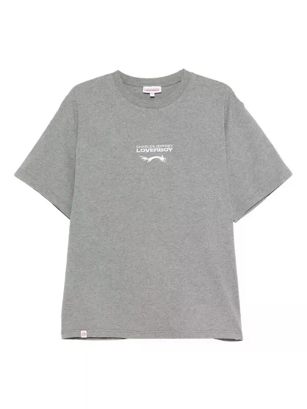 CHARLES JEFFREY Logo-embroidered T-shirt