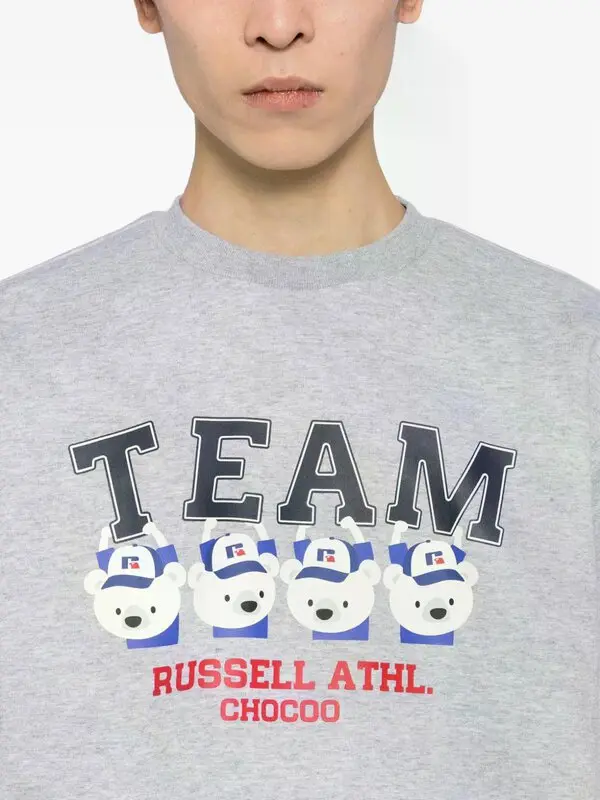 CHOCOOLATE X Russell Athletic Graphic-print Sweatshirt - Grey