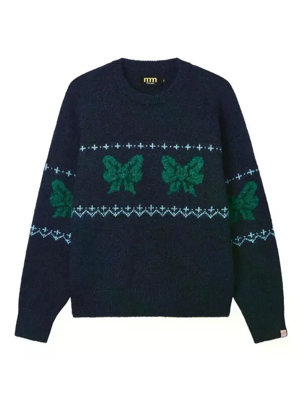MINI CREAM Intarsia Knit Sweater