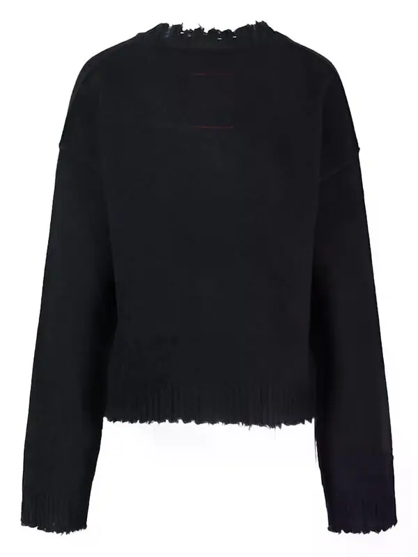 UMA WANG Frayed Cashmere Sweater