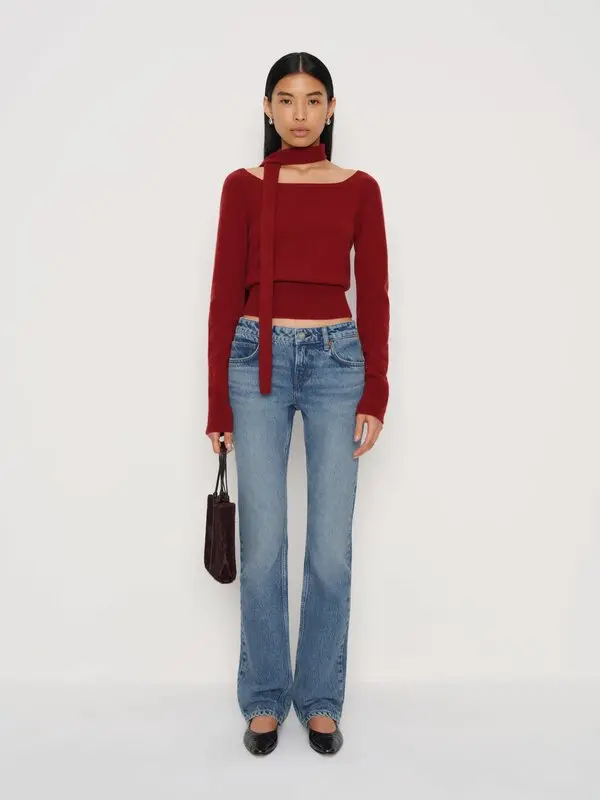 REFORMATION Jade Low Rise Slim Leg Jeans