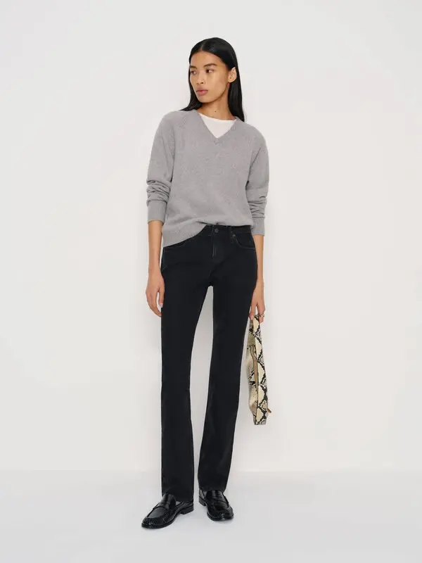 REFORMATION Jade Low Rise Slim Leg Jeans - Blue
