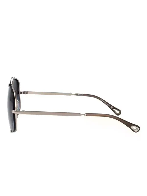Chloé Pilot Sunglasses - Silver