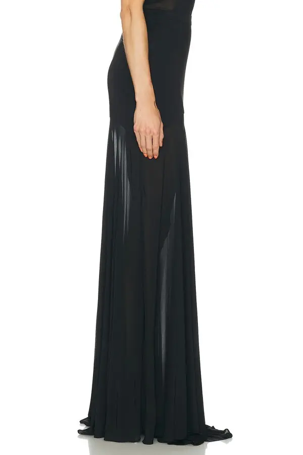 Atlein Long Godet Skirt