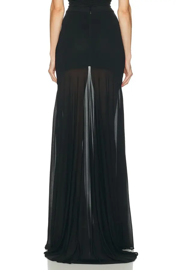 Atlein Long Godet Skirt