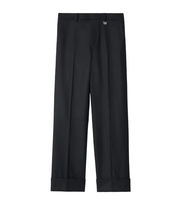 Burberry Wool Twill Tailored Trousers