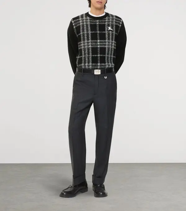 Burberry Wool Twill Tailored Trousers