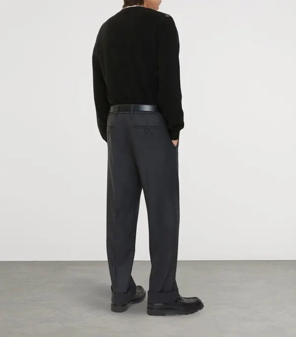 Burberry Wool Twill Tailored Trousers