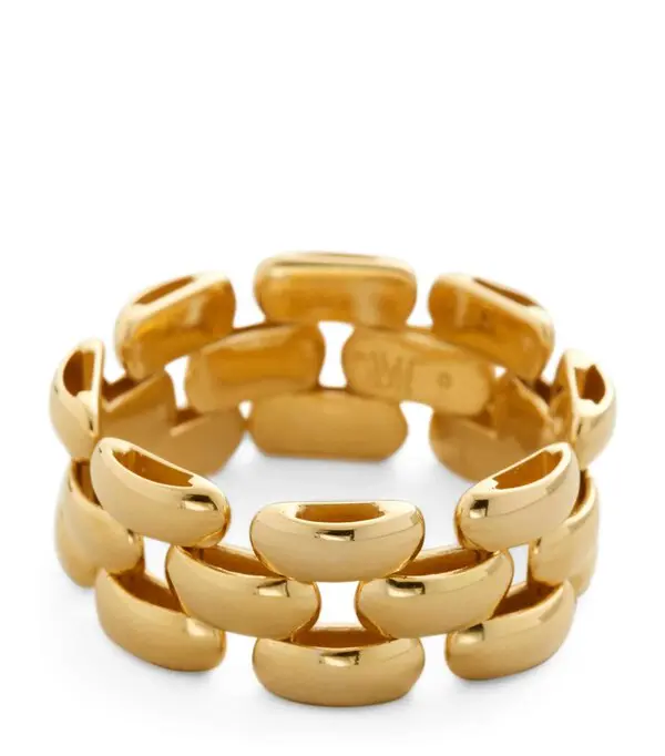 Monica Vinader Vermeil Heirloom Chain Ring - Gold