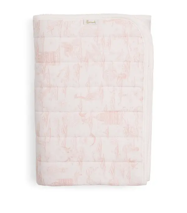 Harrods Cotton Jersey Balloon Blanket - Pink