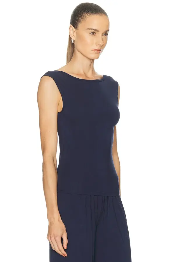 KYE Bateau Sleeveless Top - Navy
