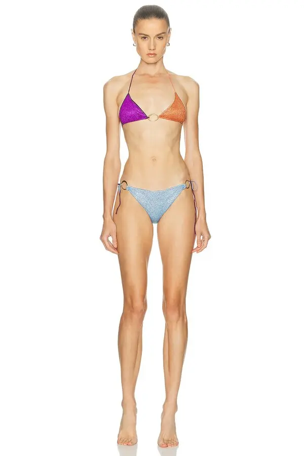 Oseree Glazed Lumiere O Kini Bikini Set - Bicolor
