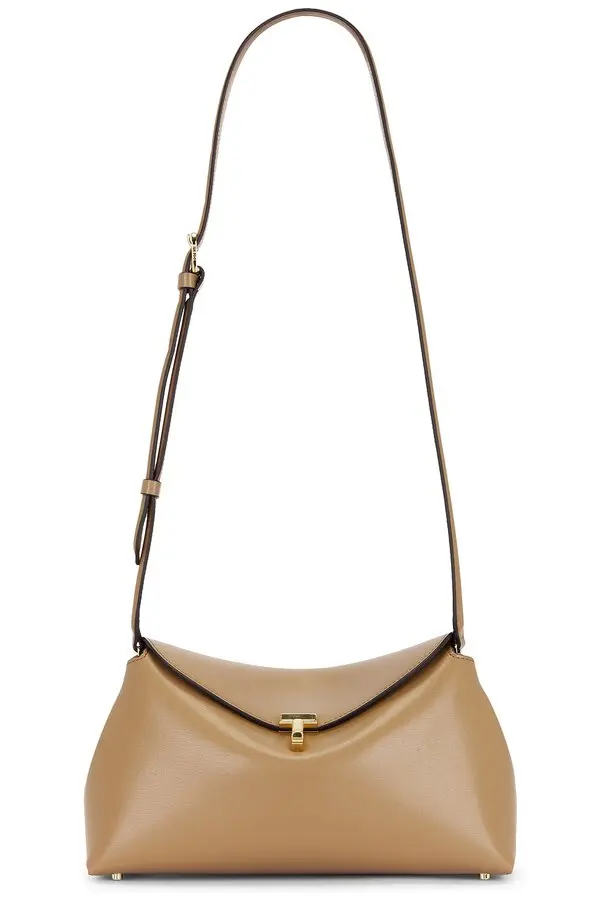 TOTEME T-lock Leather Clutch