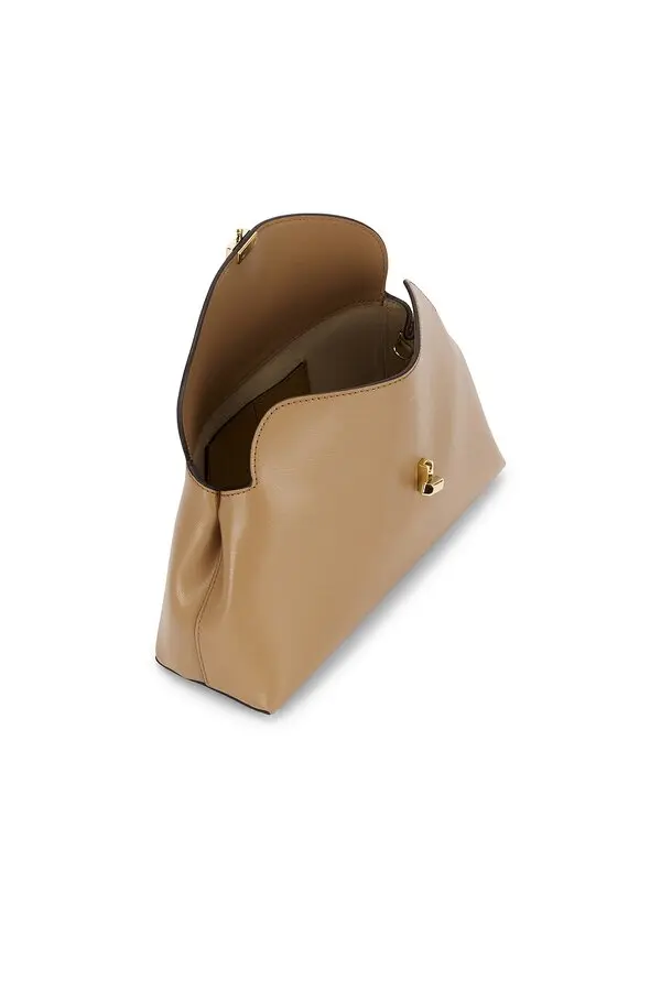 TOTEME T-lock Leather Clutch