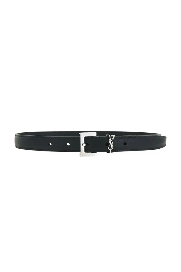 Saint Laurent Cassandre Belt - Nero