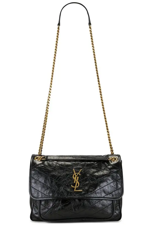 Saint Laurent Medium Niki Chain Bag - Nero