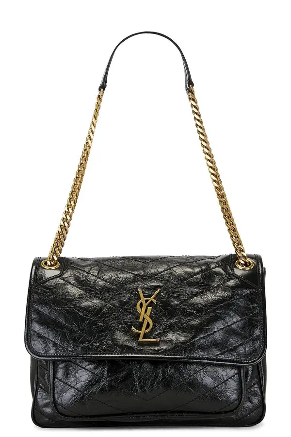 Saint Laurent Medium Niki Chain Bag - Nero