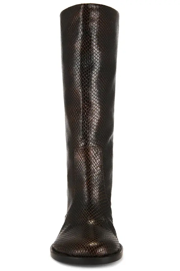 Dries Van Noten Leather Boot - Dark Brown