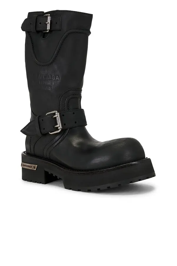 Balenciaga Venom Boot - Black & Silver