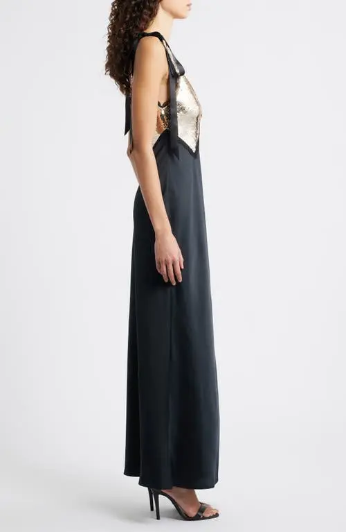 LoveShackFancy Talissa Sequin Maxi Dress
