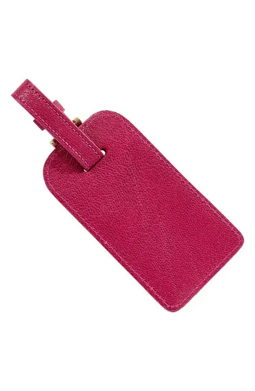 GRAPHIC IMAGE Leather Luggage Tag - Azalea