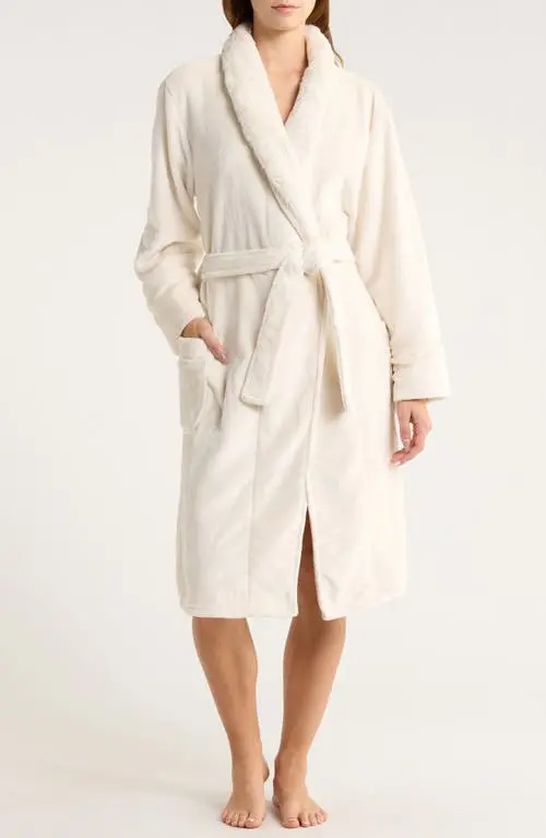 PJ Salvage Plush Brushed Robe - Natural