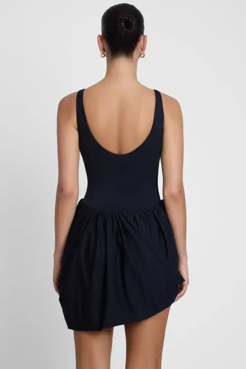 LEAU Sculpt Drape Mini Dress