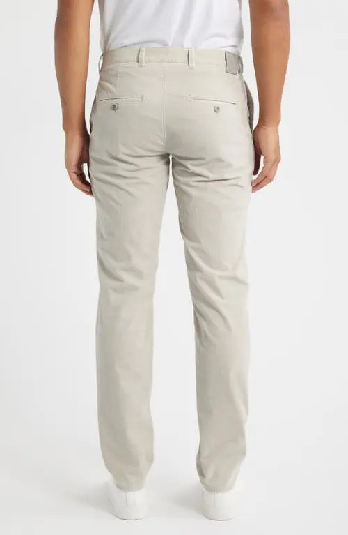 BRAX Fabio Flat Front Stretch Corduroy Pants - Ivory