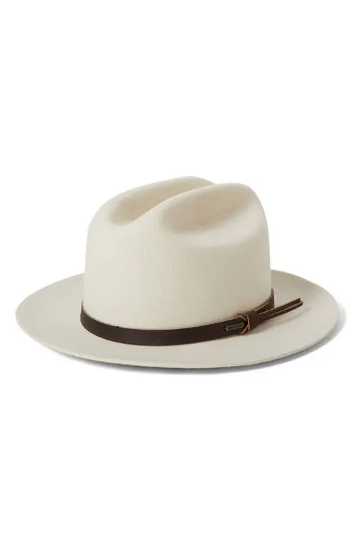 Brixton Hitch Ranch Wool Fedora - Off White