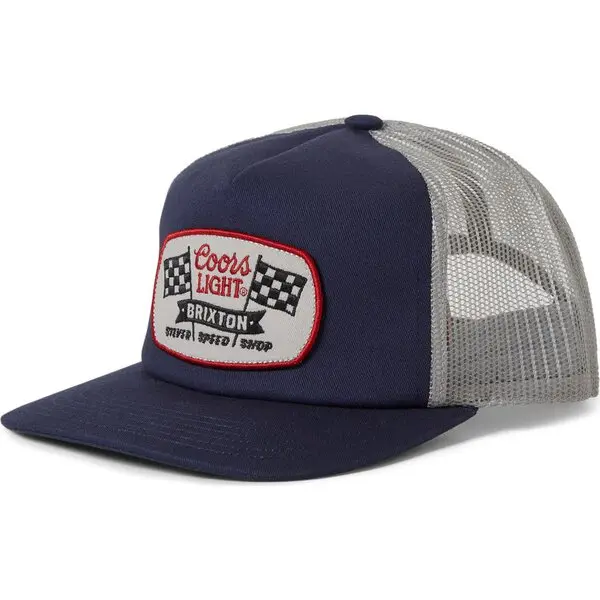Brixton Coors Light Pit Stop Netplus® Trucker Hat - Coors Navy/silver