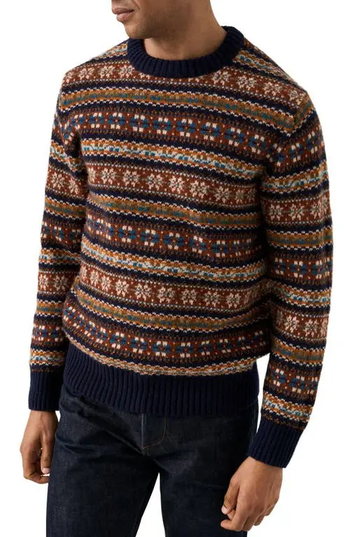 Eton Fair Isle Wool Sweater
