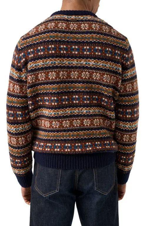 Eton Fair Isle Wool Sweater
