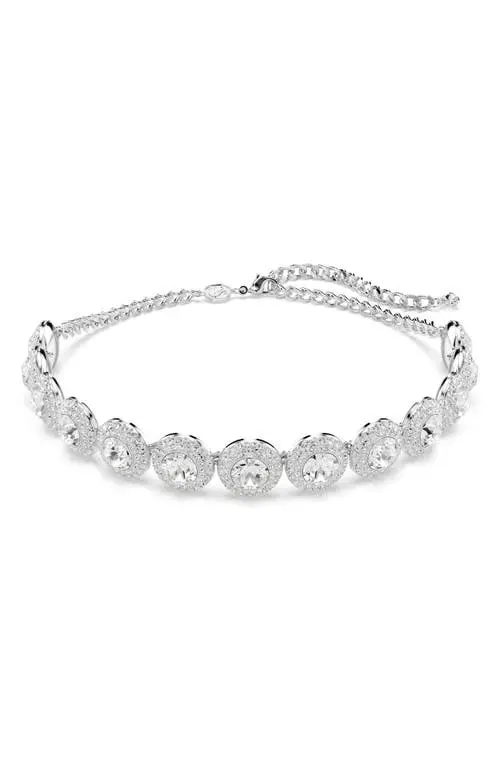 SWAROVSKI Una Angelic Crystal Choker Necklace - White/silver