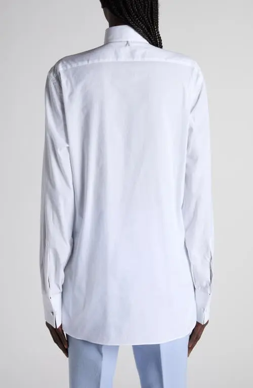 TOM FORD Bib Front Cotton Voile Button-up Shirt