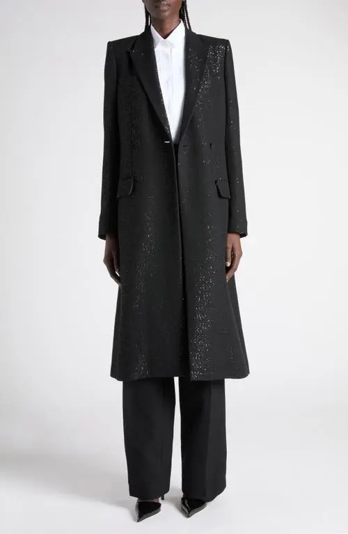 TOM FORD Sequin Embellished Double-breasted Coat
