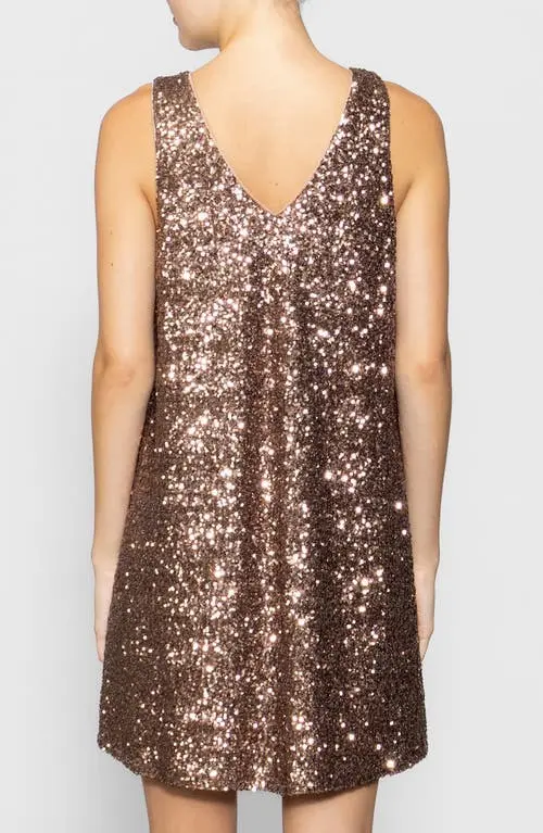 MELLODAY Sequin Shift Minidress