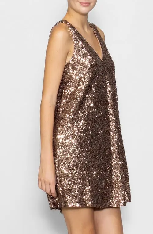 MELLODAY Sequin Shift Minidress