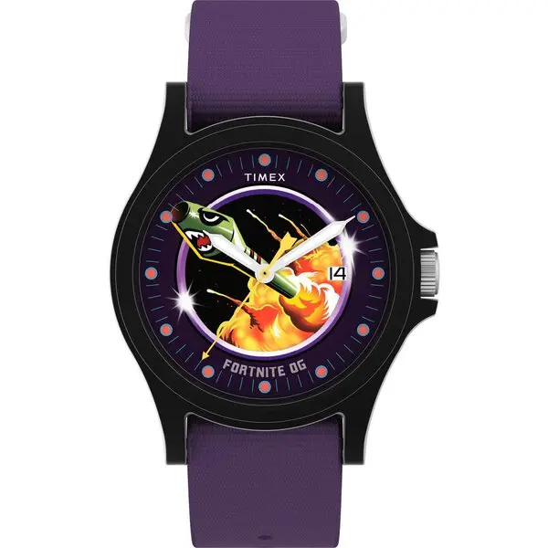 TIMEX® Acadia Nato Strap Watch - Purple