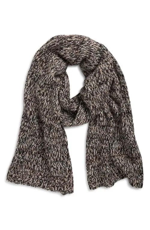 Vince Chunky Marl Scarf - Grey Camel