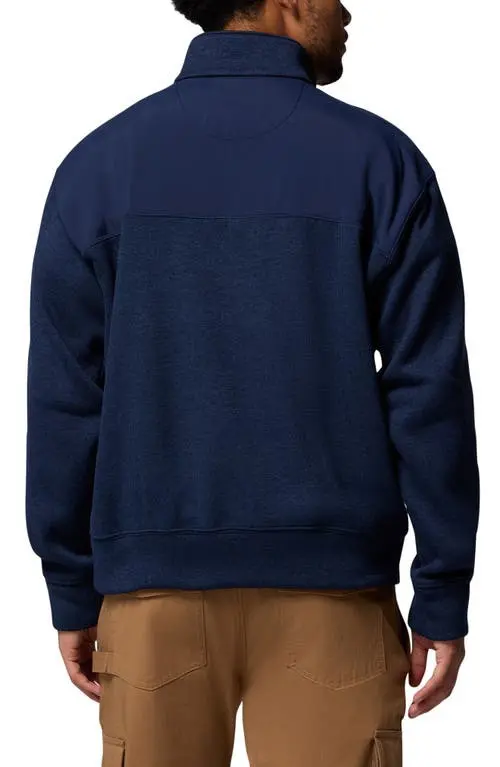 Columbia Relaxed Fit Half Snap Pullover - Collegiate Navy Heather 464