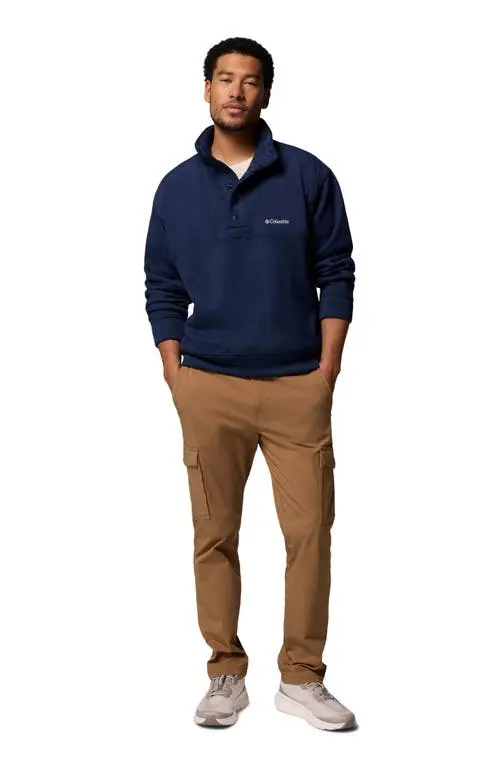 Columbia Relaxed Fit Half Snap Pullover - Collegiate Navy Heather 464