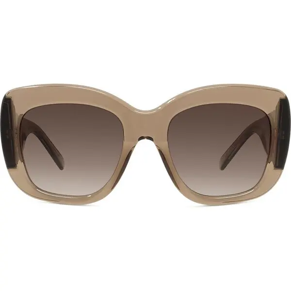 Givenchy 53mm Gradient Butterfly Sunglasses - Shiny Light Brown/brown