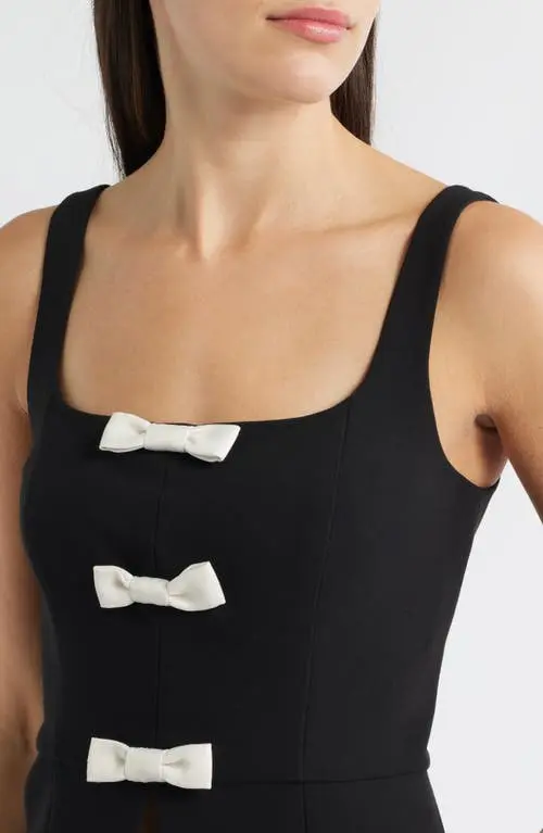 French Connection Azra Bow Peplum Top