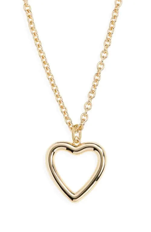 ROXANNE ASSOULIN The Puffy Open Heart Necklace - Gold