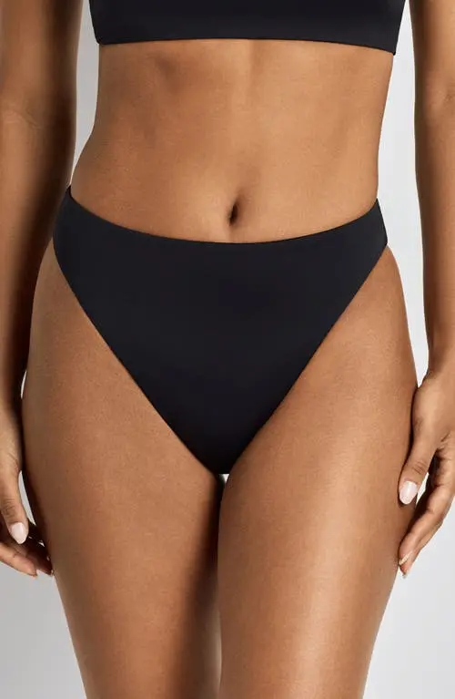 Ralph Lauren High-leg Bikini Bottom - Black