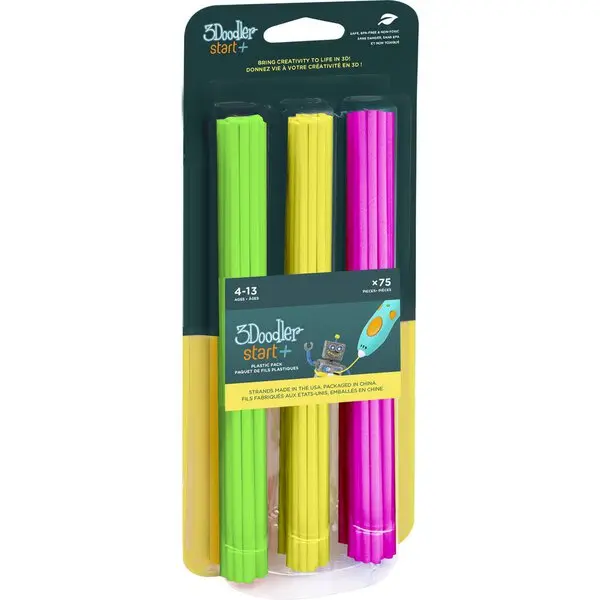 3DOODLER Neon Eco-filament Strands 75-pack