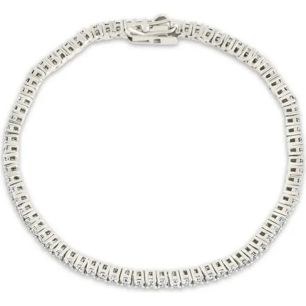 Sterling Forever Mirabell Cubic Zirconia Tennis Bracelet - Silver