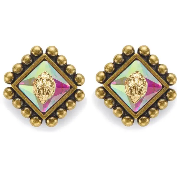 Kurt Geiger Eagle Head Crystal Stud Earrings - Crystal Abalone