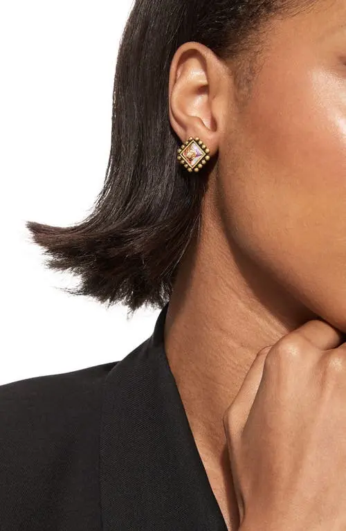 Kurt Geiger Eagle Head Crystal Stud Earrings